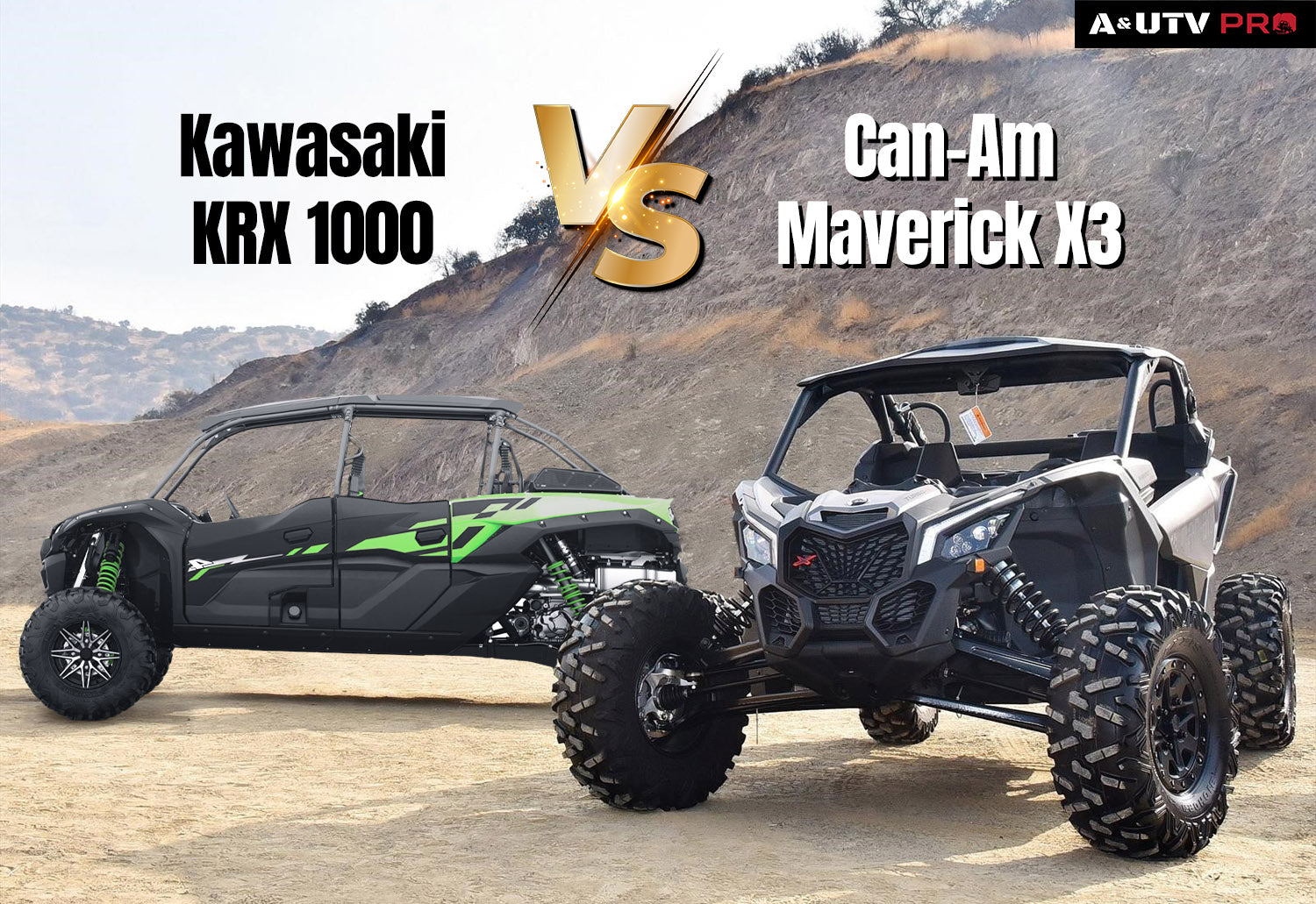 Can-Am Maverick X3 vs Kawasaki KRX 1000, Which is Better? – A & UTV PRO