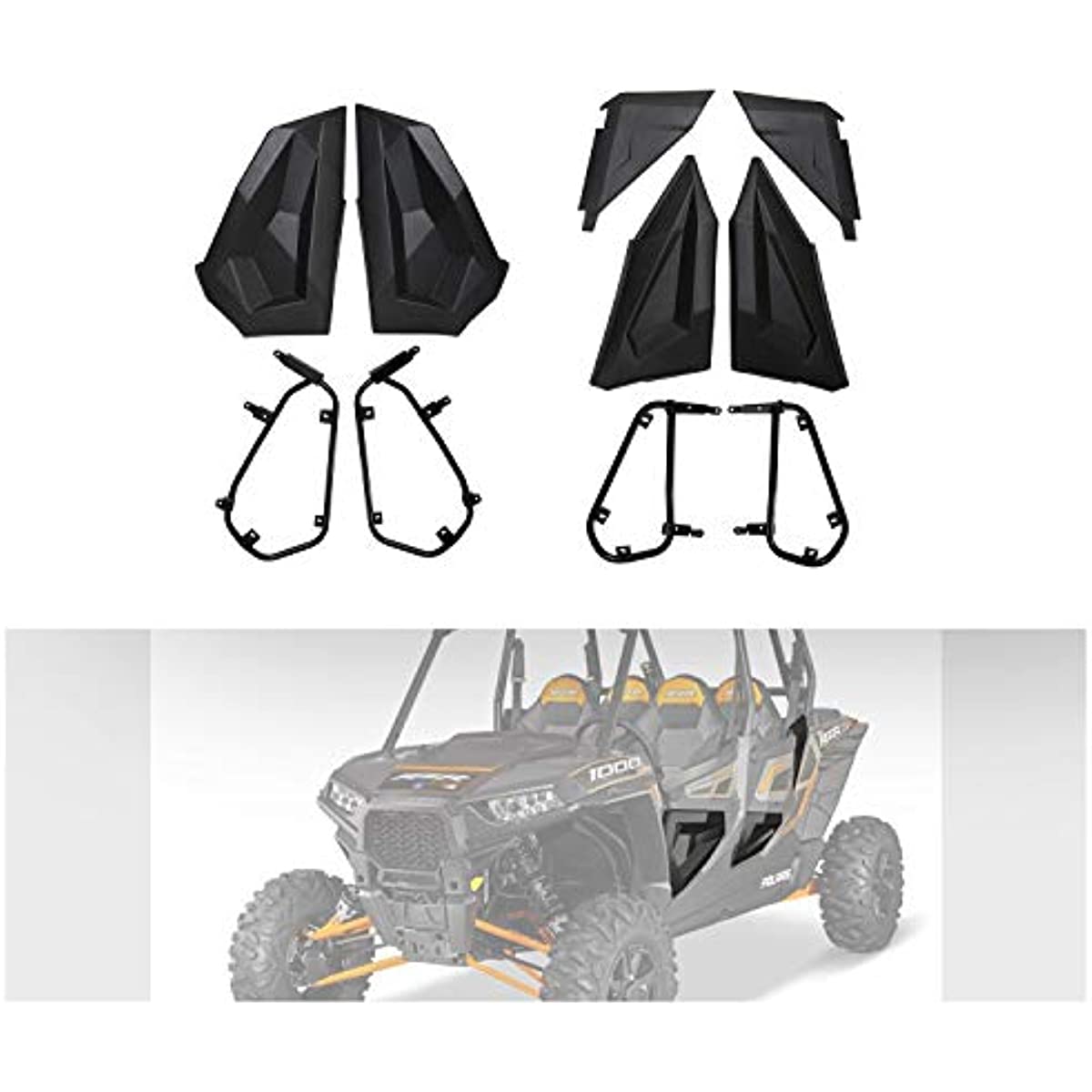 Polaris RZR XP 4 Lower Door Inserts | A & UTV PRO