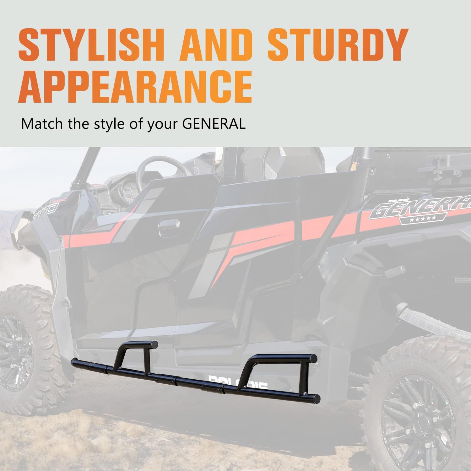 Polaris General 4 Seater Nerf Bars Rock Sliders | A & UTV PRP – A & UTV PRO