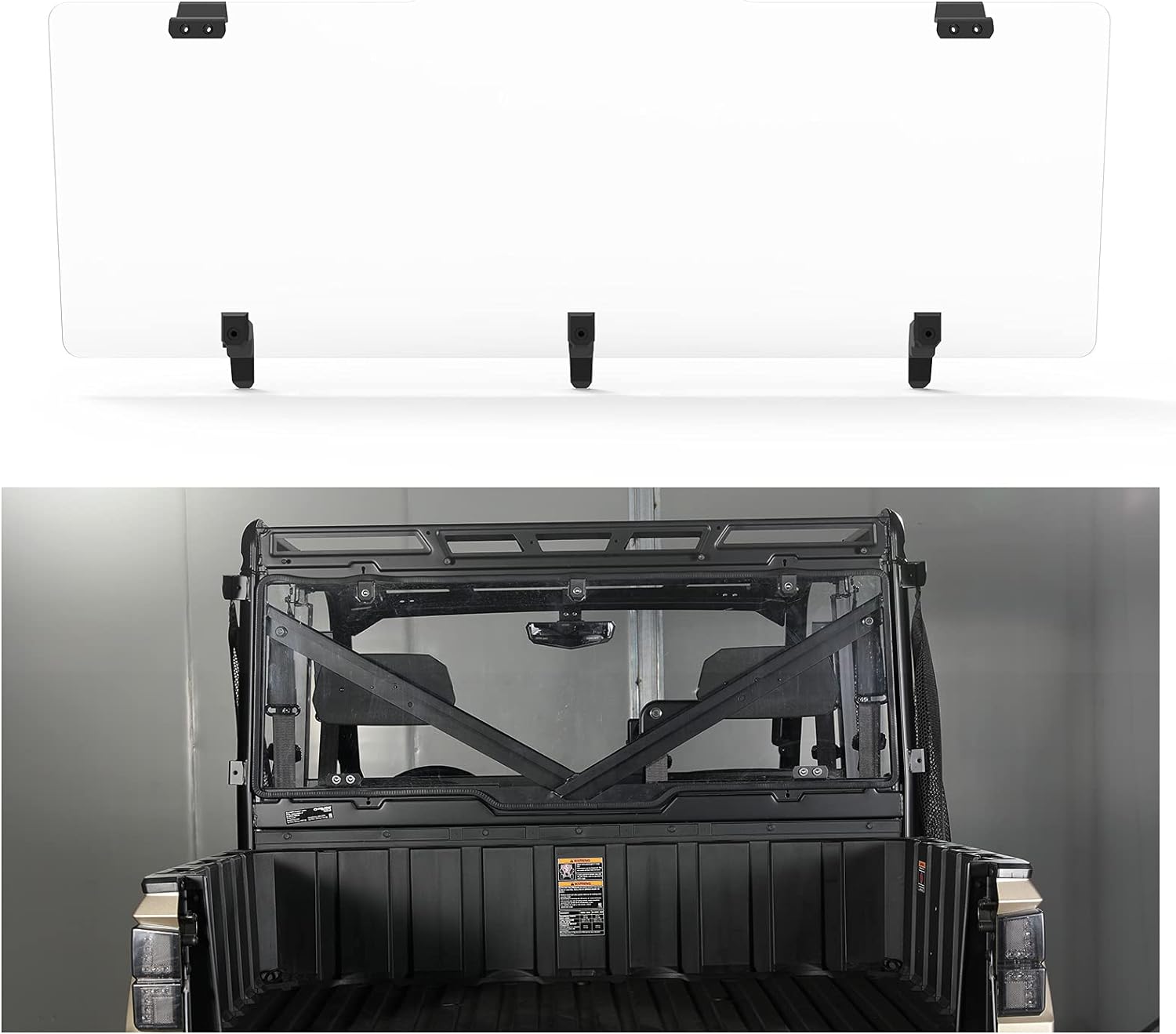 Polaris Ranger Rear Windshield | A & UTV PRO