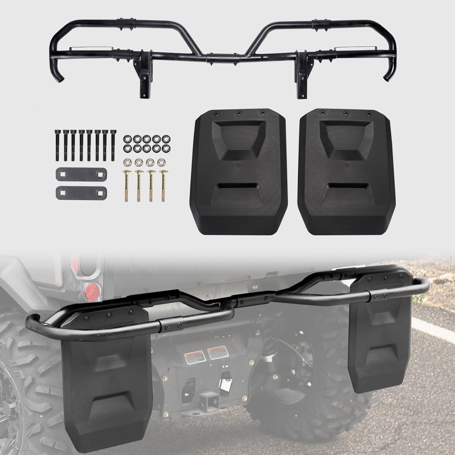 Rear Bumper & Mud Flaps Guards, Replace OEM #715006012, 715003041 – A ...