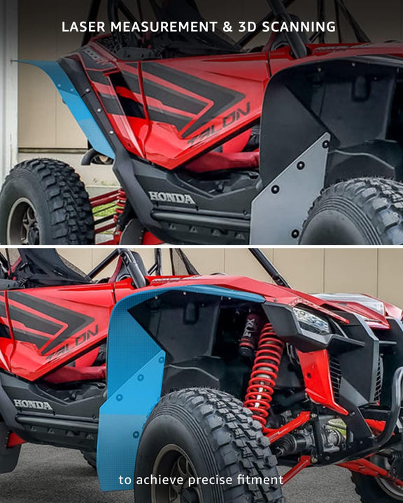 Fender Flares Extensions for 2019-2024 Honda Talon 1000x 1000r 1000x4 ...